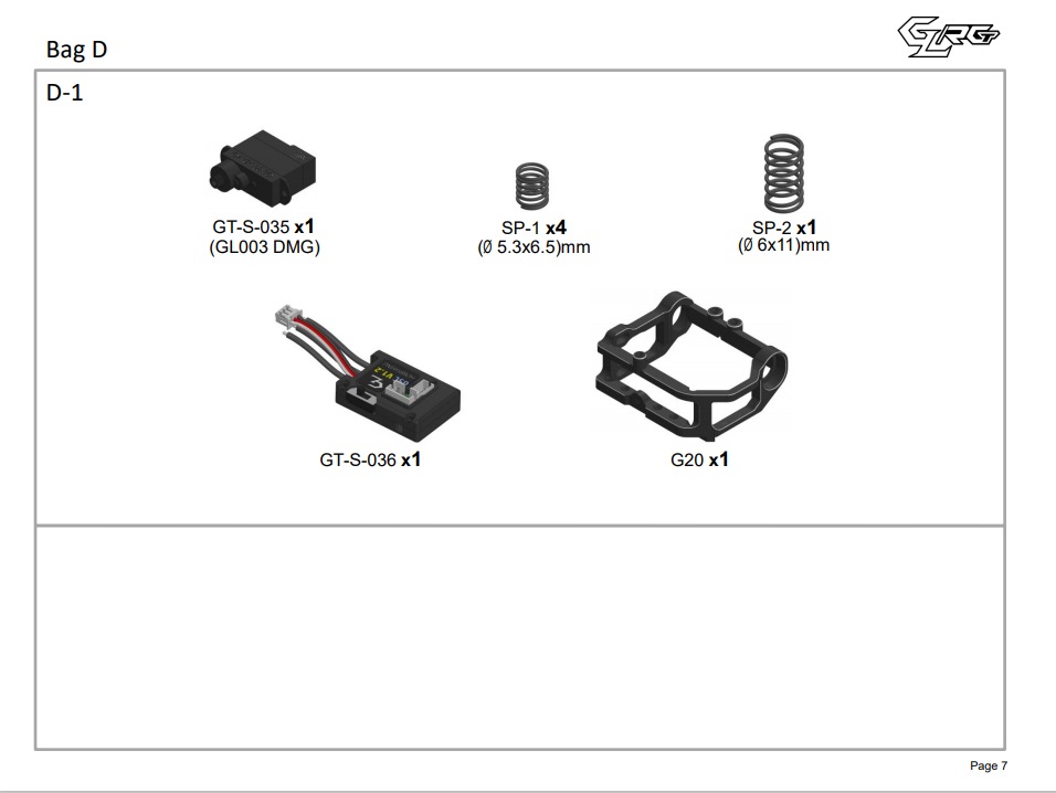 GL racing GLR-GT 1/28 RWD Chassis - W/O RX GL-GT-001-KSET (MINI-Z)