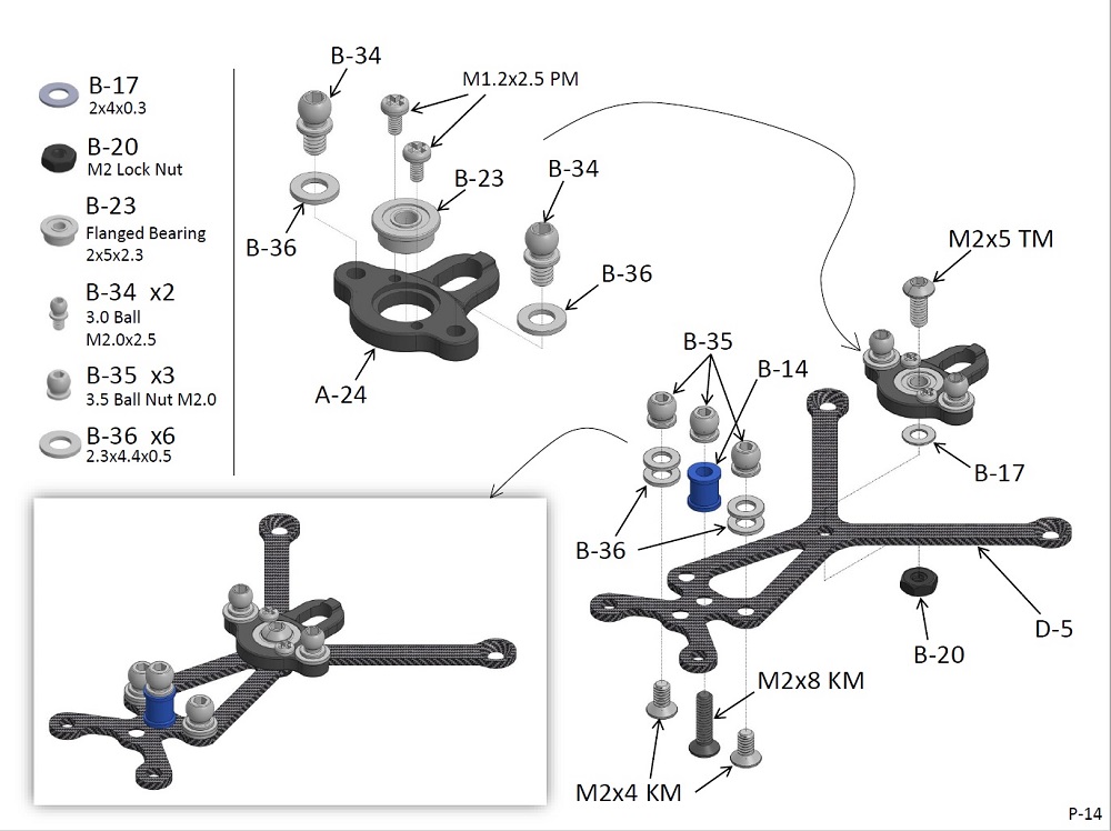 GL Racing 1/28 GLF-1 RWD Chassis Model: GLF-1-001-KSET
