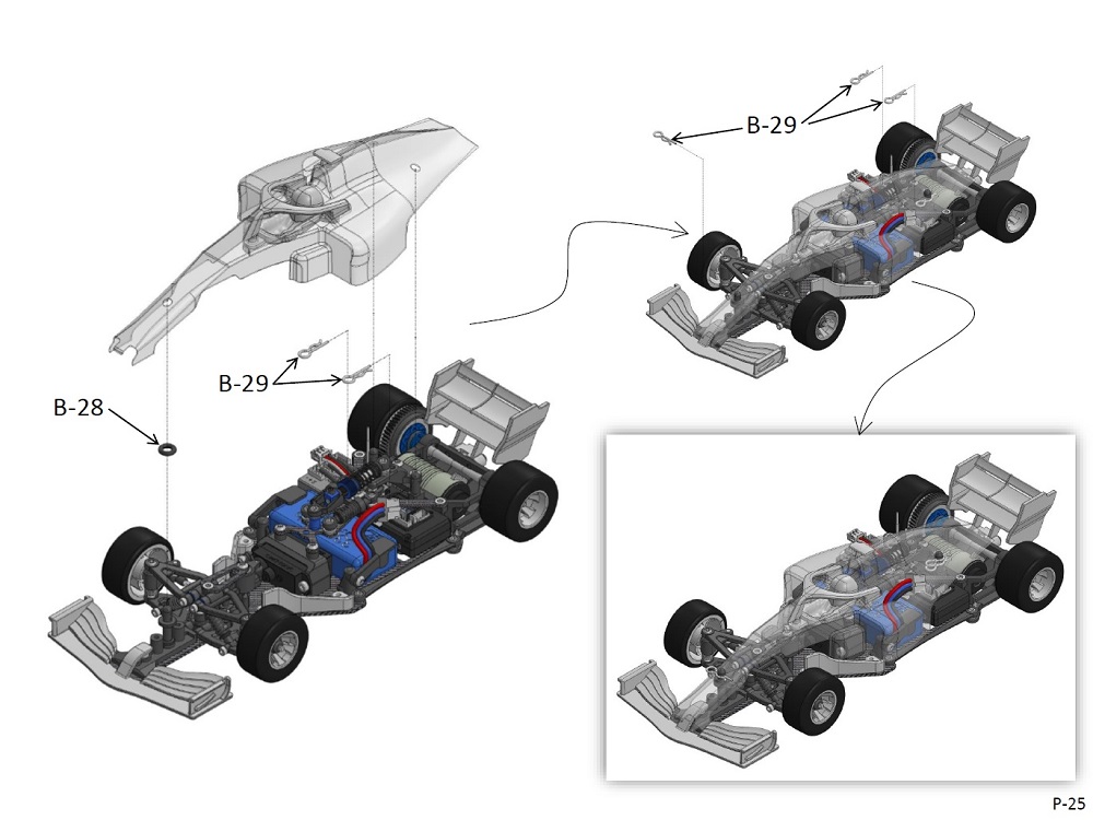 GL Racing 1/28 GLF-1 RWD Chassis Model: GLF-1-001-KSET