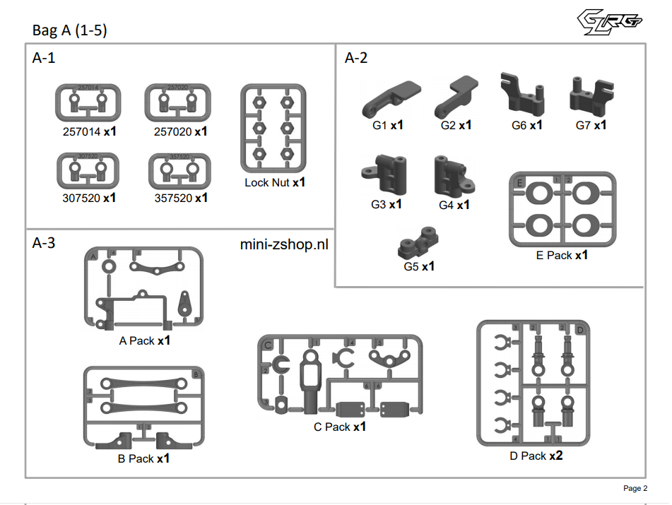 GL racing GLR-GT 1/28 RWD Chassis - W/O RX GL-GT-001-KSET (MINI-Z)