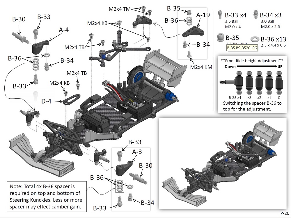GL Racing 1/28 GLF-1 RWD Chassis Model: GLF-1-001-KSET