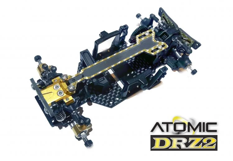Atomic 1/28 DRZV2 RWD Drift Car Kit w/ Gyro Servo ESC,RC Car Kit