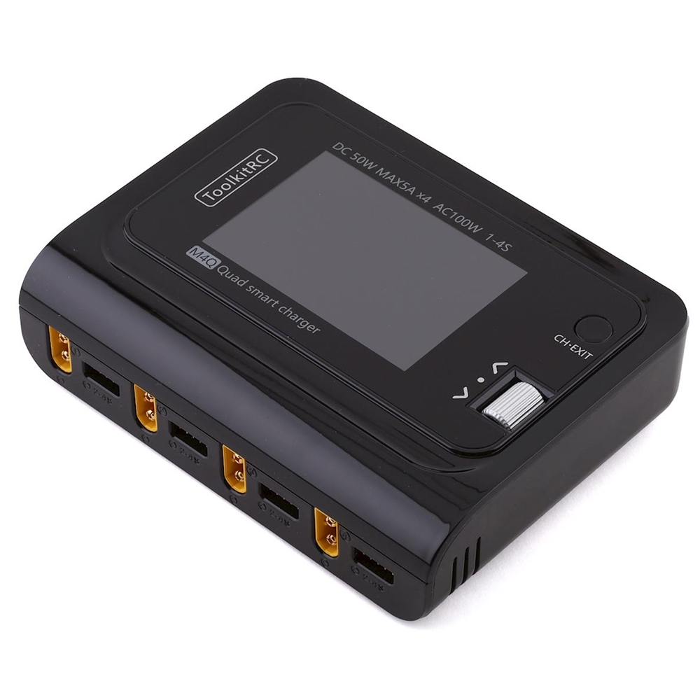 ToolkitRC M4Q AC/DC Quad Battery Charger (4S/5A/50W)