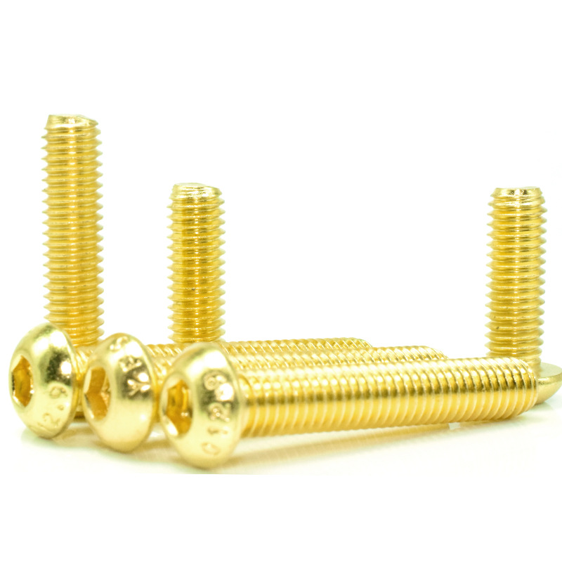 M2 golden 12.9 grade YFS round head socket head cap screws