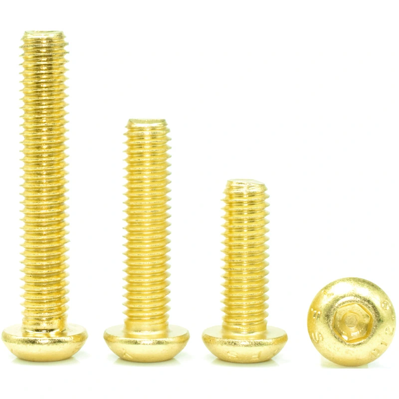 M2 golden 12.9 grade YFS round head socket head cap screws