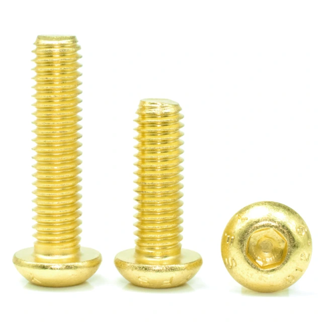 M2 golden 12.9 grade YFS round head socket head cap screws