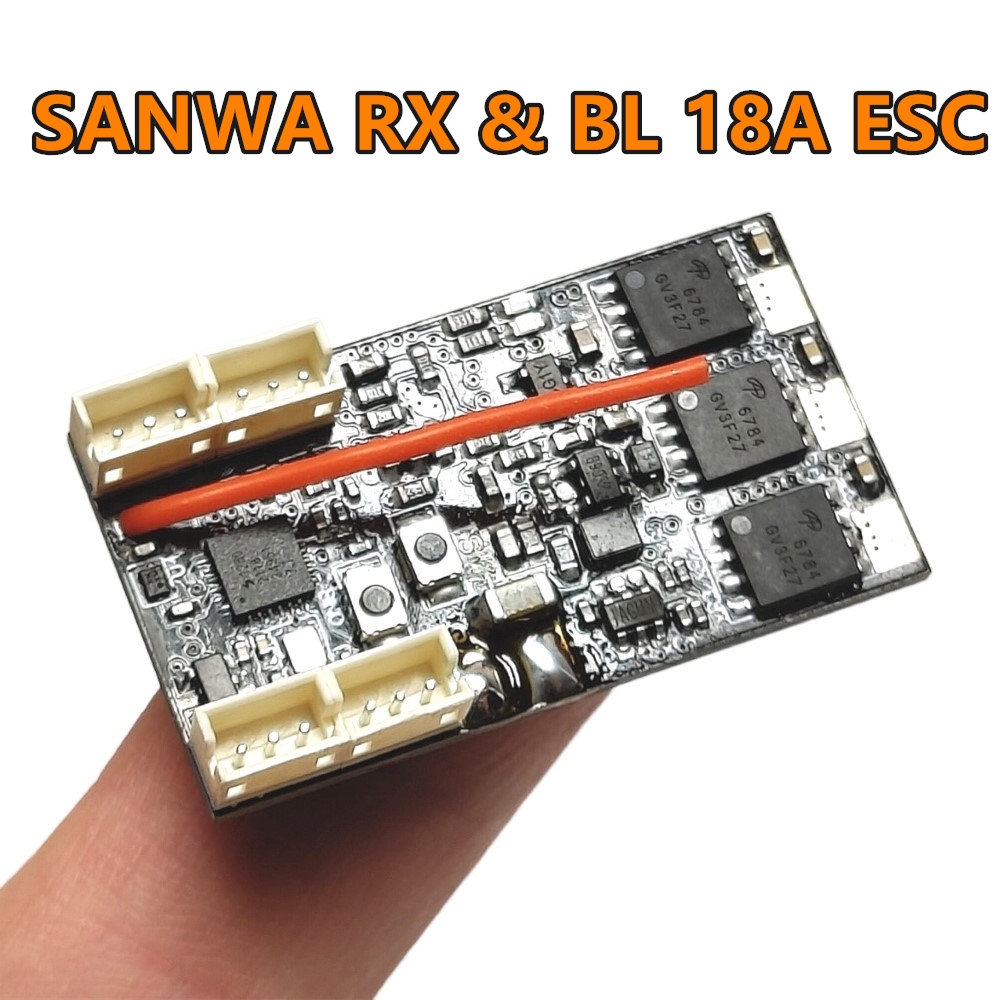 GT55 Racing SANWA FH4 RX Integrated Micro Brushless 18A ESC