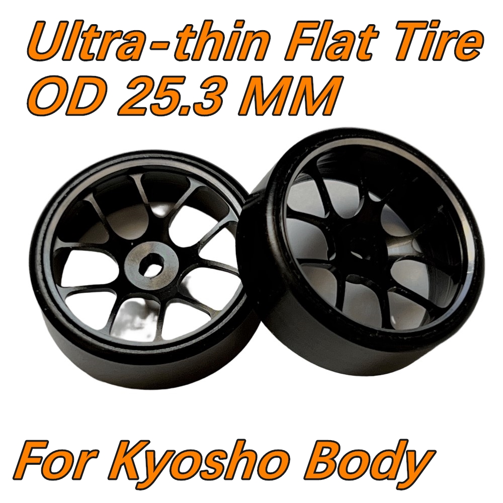 1/24 1/28 MINI-Z AWD CNC Aluminum Alloy Wheels Silver (Diameter 22mm ...