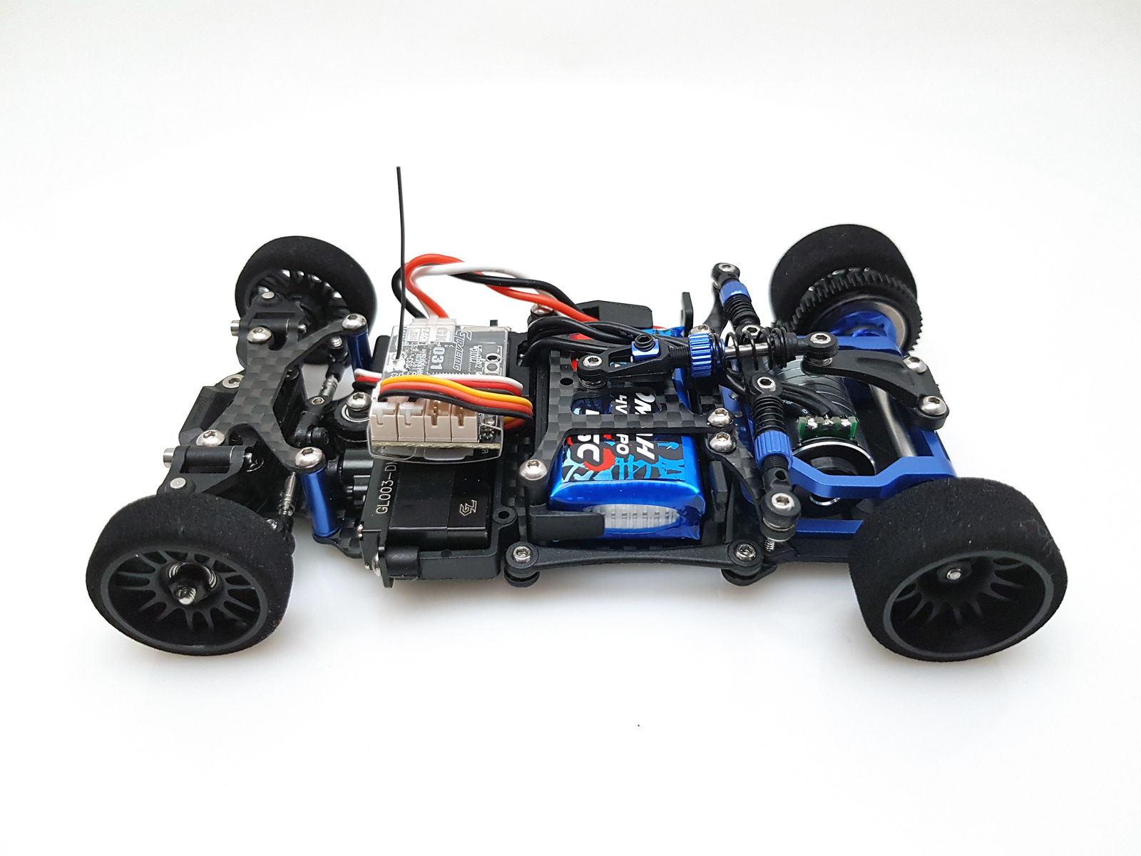 GL Racing GLR 1/27 RWD Chassis - W/O RX #GLR-001-KSET