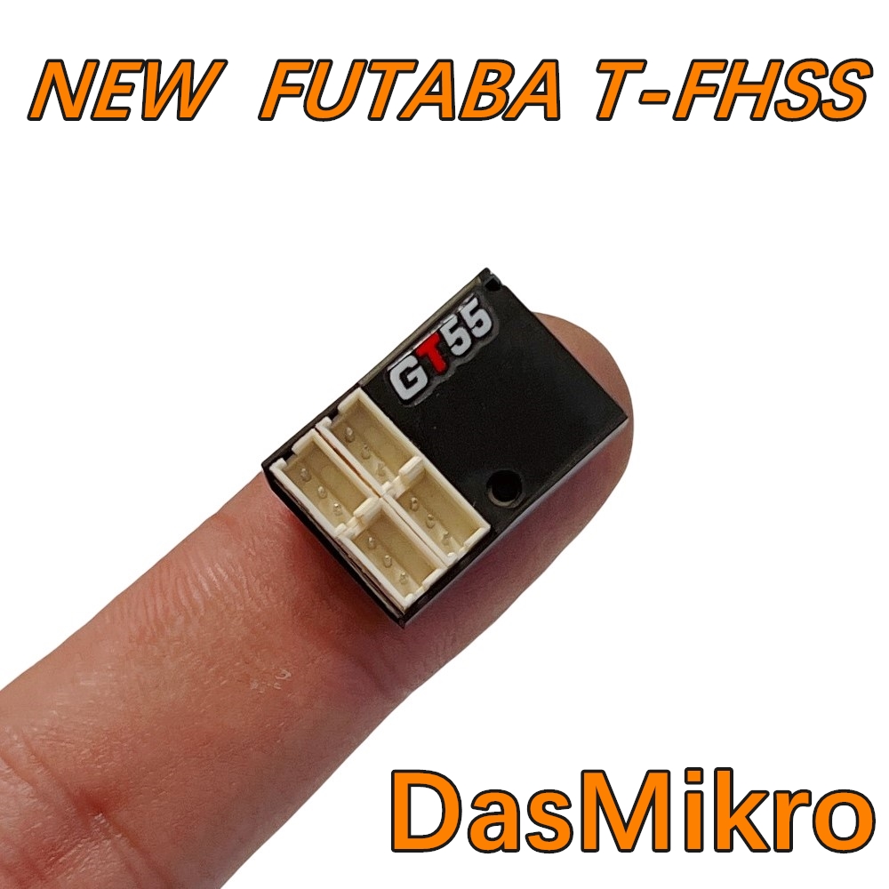GT55Racing FUTABA T-FHSS NANO 4CH TOWER ANTENNA RECEIVER #DSK-503