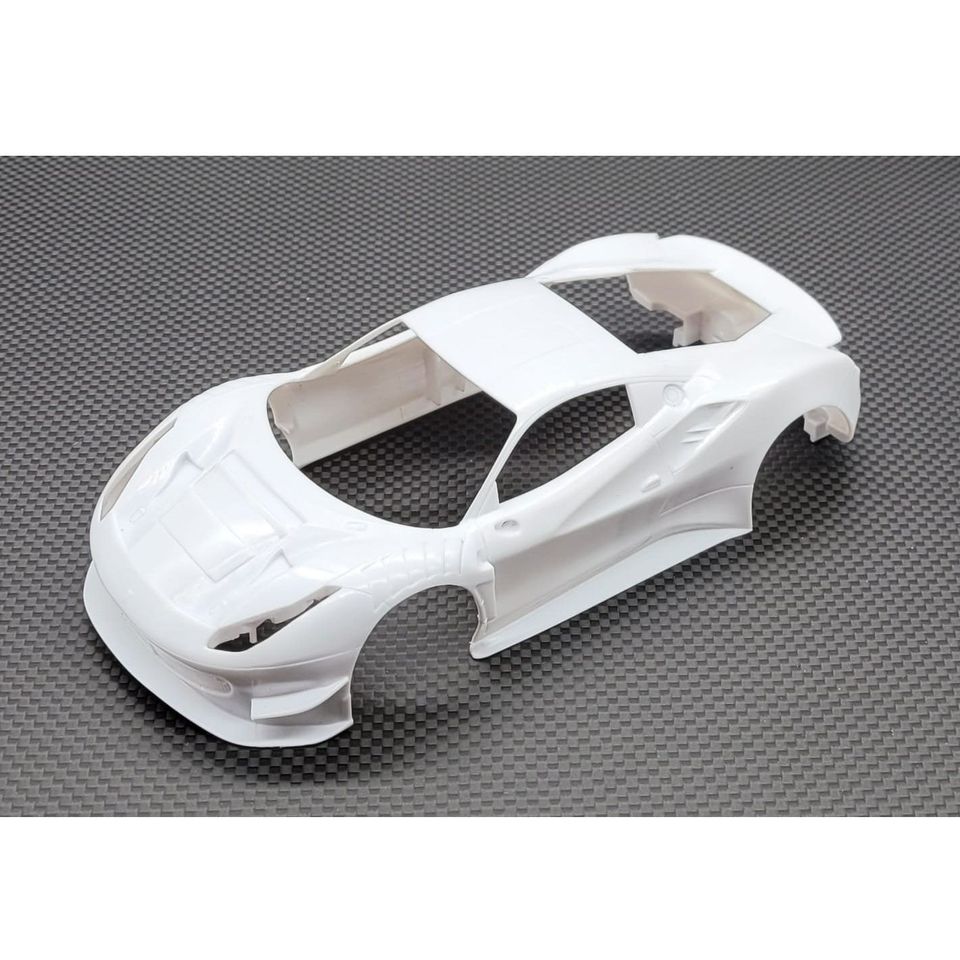 GL RACING GL 488-GT3 White Body Kit Set For MINI-Z #GL-488-GT3-K01