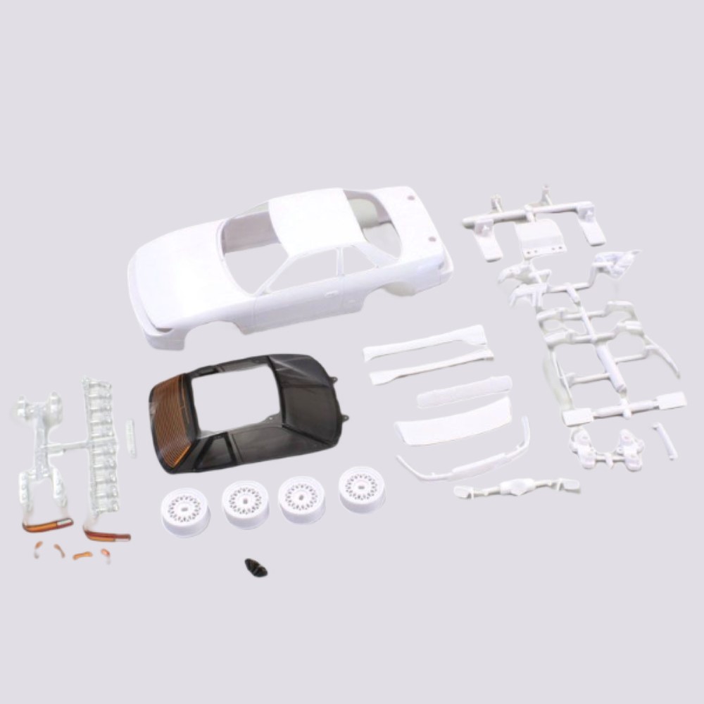 KYOSHO MINI-Z NISSAN SILVIA S13 WHITE BODY SET W/WHEEL MZN178