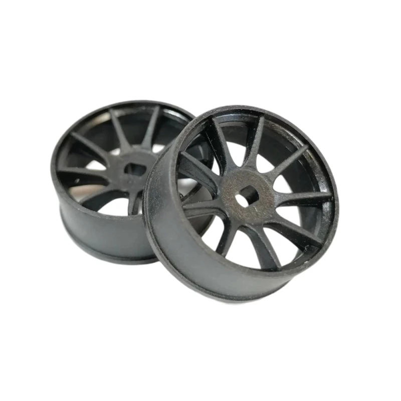 DXR 1/28 MP1 Machine Cutted Light Weight Wheel - AWD Black OD 20MM ...