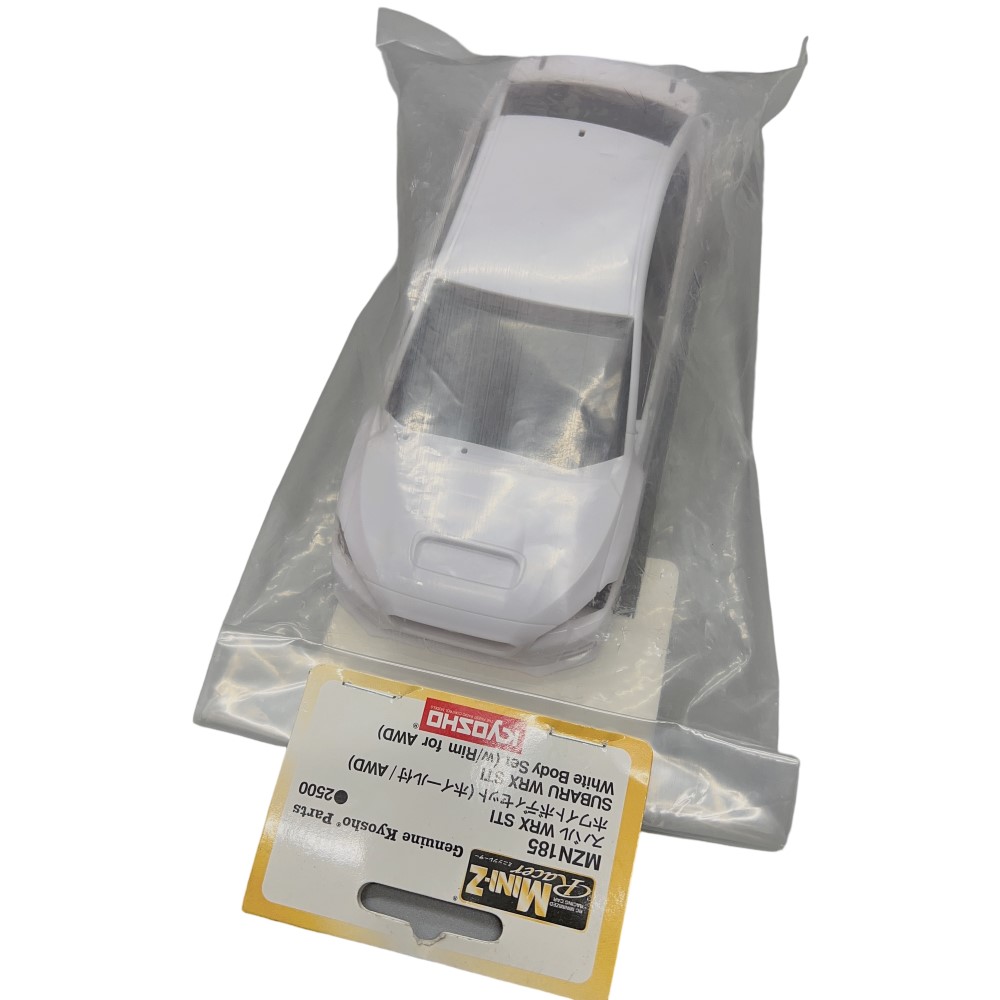 KYOSHO MINI-Z SUBARU WRX STI White Body Set W/Wheel MZN185