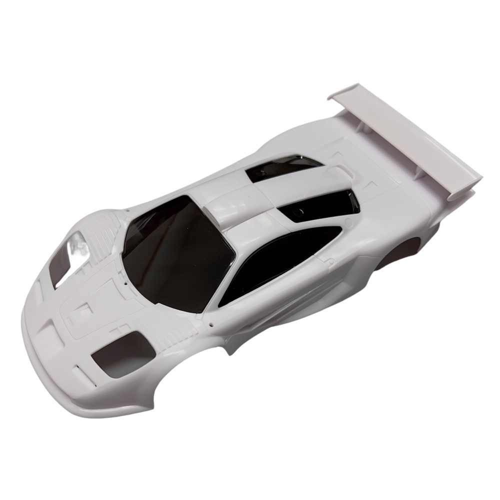 KYOSHO MINI-Z MCLAREN F1 GTR WHITE BODY SET W/ WHEEL MZN190