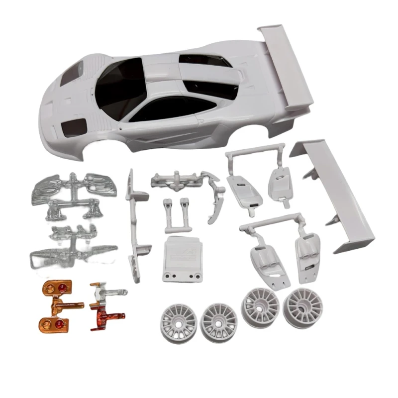 KYOSHO MINI-Z MCLAREN F1 GTR WHITE BODY SET W/ WHEEL MZN190