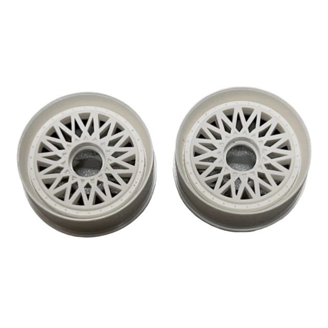 BM RACING BMR-X 22MM OFFSET CHANGEABLE BBS MESH RIM 2 PCS WHITE BMRX026-3W