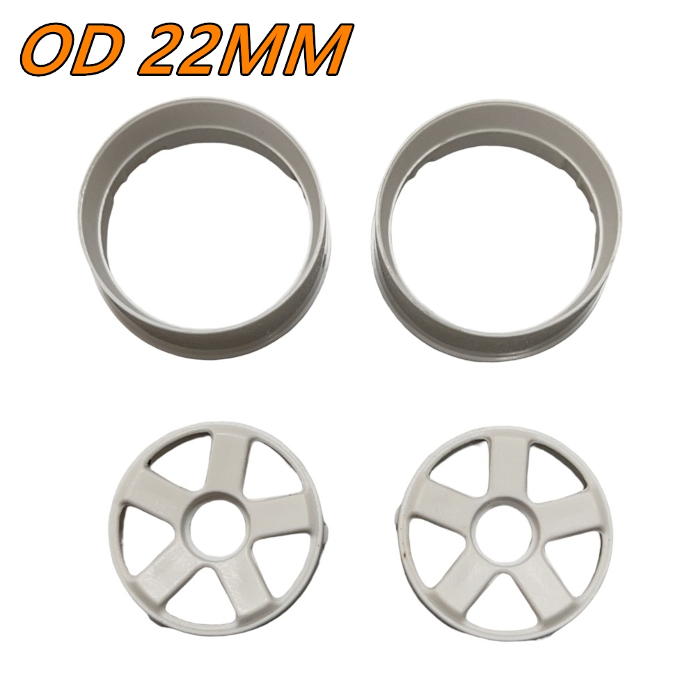 BM RACING BMR-X 22MM OFFSET CHANGEABLE 5 SPOKE RIM 2 PCS WHITE BMRX026-1W