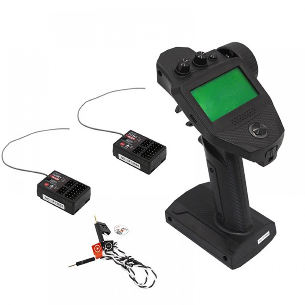 FLYSKY FS-G7P 2.4GHZ TRANSMITTER 7-CHANNEL REMOTE CONTROLLER W/ R7P RECEIVER X2 FS-G7P