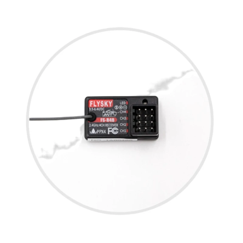 FLYSKY FS-R4B 4-CHANNEL ANT RECEIVER FOR FS-G7P FS-ST8 FS-R4B