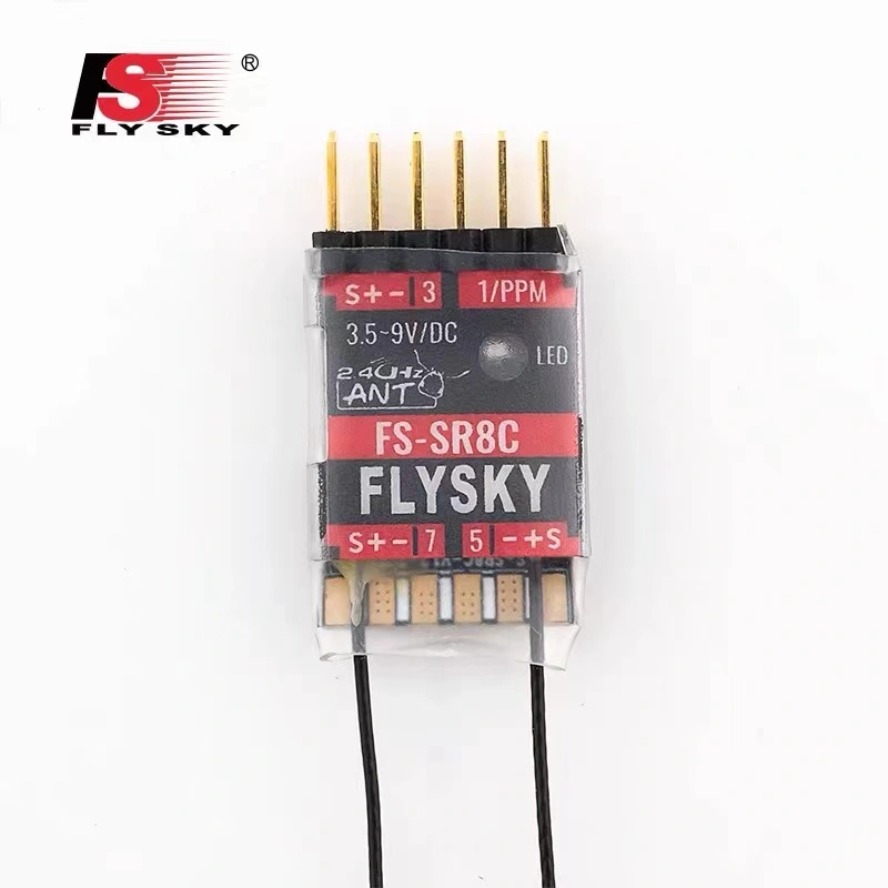 FLYSKY FS-SR8C 8-CHANNEL ANT RECEIVER FOR FS-ST8 FS-SR8C