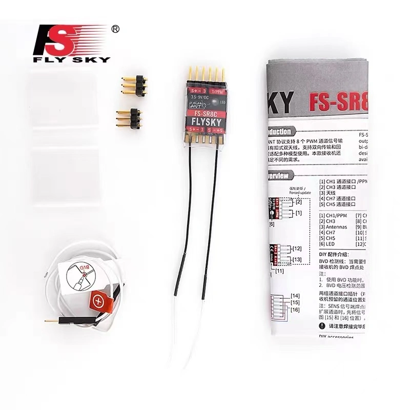 FLYSKY FS-SR8C 8-CHANNEL ANT RECEIVER FOR FS-ST8 FS-SR8C