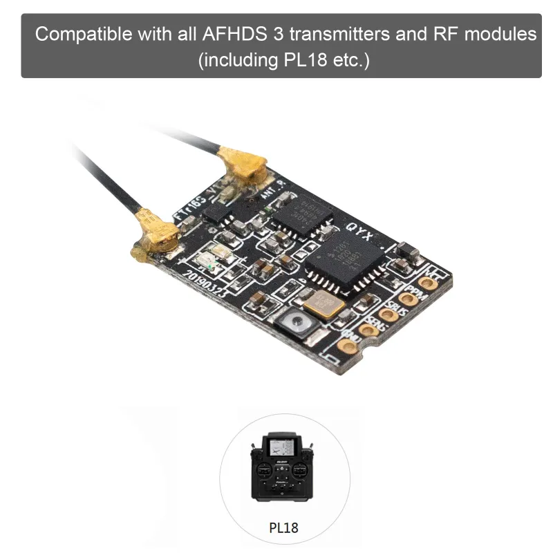 FLYSKY FTR16S 2.4G 16CH Receiver Dual Antenna PPM IBUS SBUS PPM Output ...