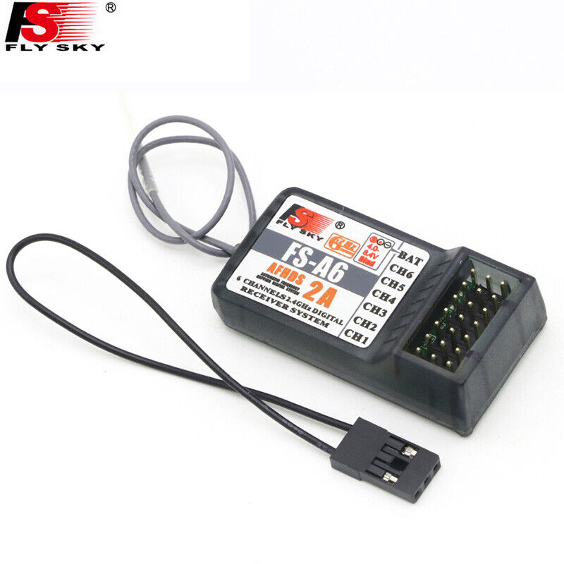 FLYSKY FS-A6 2.4G 6CH AFHDS 2A Receiver For FS-I10 FS-I6 FS-I4 GT2E ...