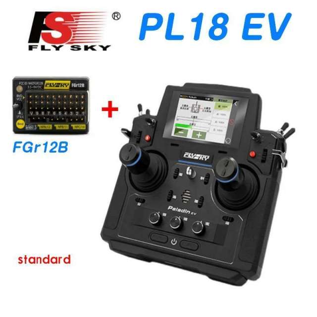 FLYSKY PL18 EV Paladin 2.4G 18CH 5D Hall Sensor Gimbals AFHDS 3 Radio Transmitter 3.5inch TFT ...