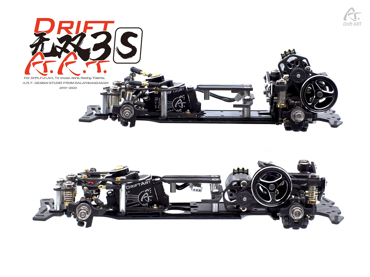 Drift ART DA3S New Generation Mini RWD Drift Chassis KIT (Without Motor ...