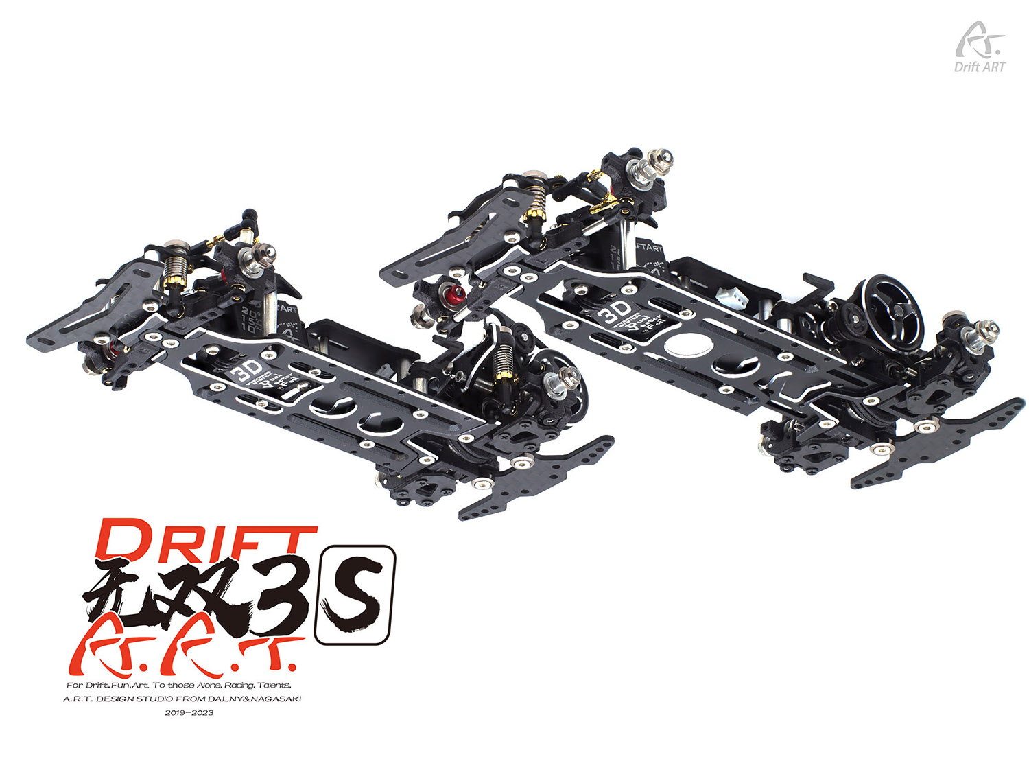 Drift ART DA3S New Generation Mini RWD Drift Chassis KIT (Without Motor ...