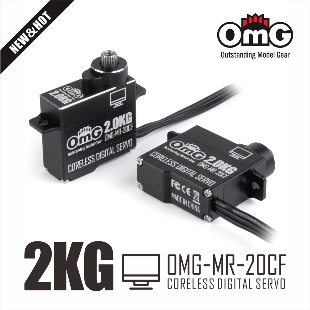 OMG Micro Size 3kg Full Metal Programmable Coreless Digital Servo for ...