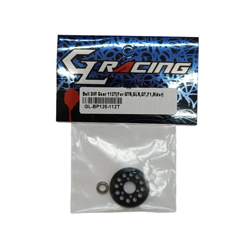 GL Racing Diff Gear 112T For GTR GLR GT F1 Rider GL-BP126-112T