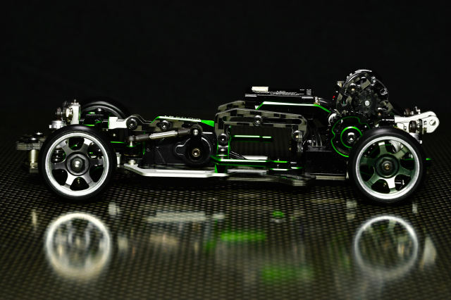 LS Studio LSD 1/27 RWD Drift Car Chassis Green Version (Without ...
