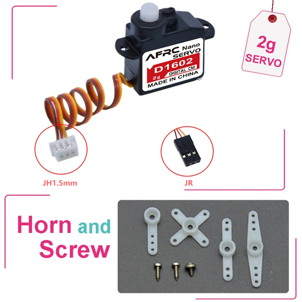AFRC D1602 Subminiature Digital Servo 2g 0.06sec For MAD32 1/32