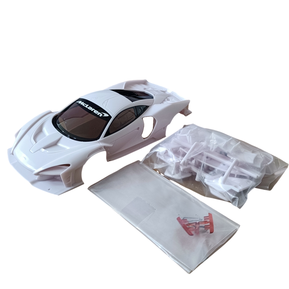 KYOSHO MINIZ McLaren Senna GTR White Body Set W/Wheels MZN208