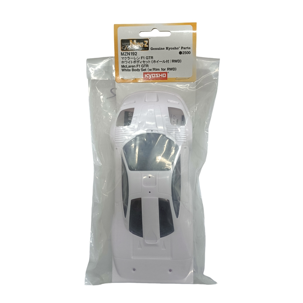 KYOSHO MINIZ McLaren F1 GTR White Body Set(W/Wheel) MZN192