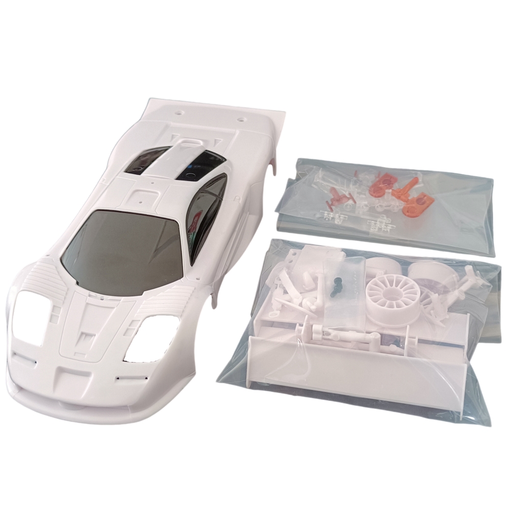 KYOSHO MINIZ McLaren F1 GTR White Body Set(W/Wheel) MZN192