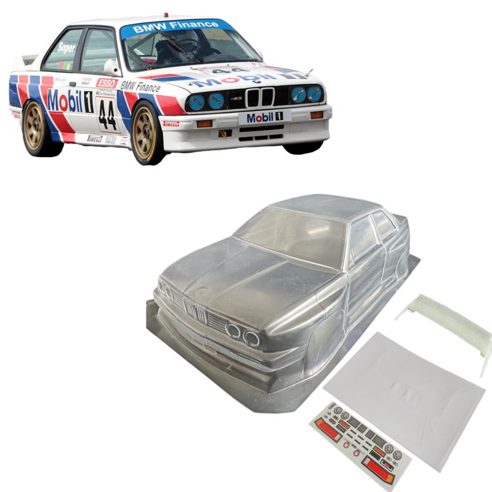 NEW GT55 Racing 1/28 TA030 E30 Lexan Body With Body Sticker2 98MM