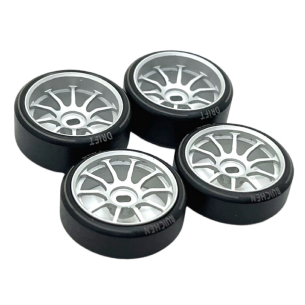 1/24 1/28 MINI-Z AWD CNC Metal Wheel With Drift Tires OD 27mm Offset 1. ...