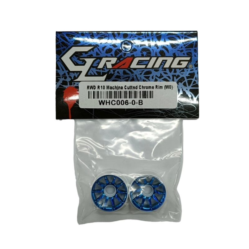 GL Racing RWD R10 Machine Cutted Chrome Rim WHC005 WHC006