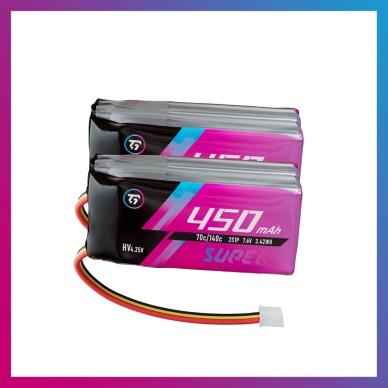 TG Racing 450mah 2S 7.6V 70C LiPo Battery PH2.0 3Pin Connector For MINI ...