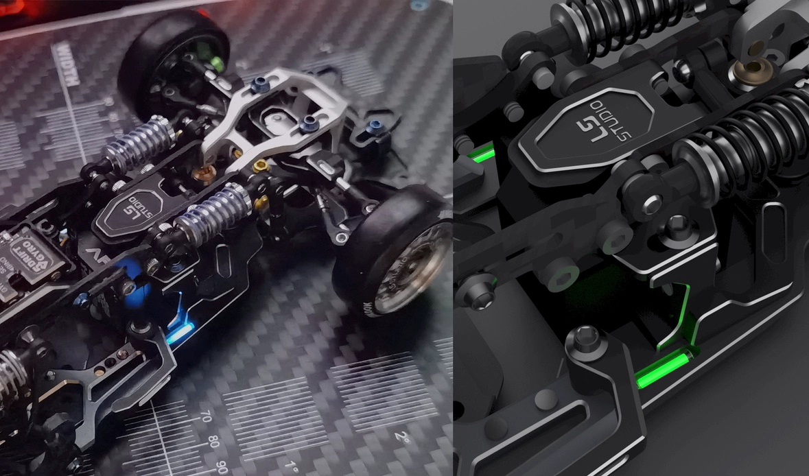 LS Studio NLSD Alu.7075 Chassis For NLSD NLSD-OP-02