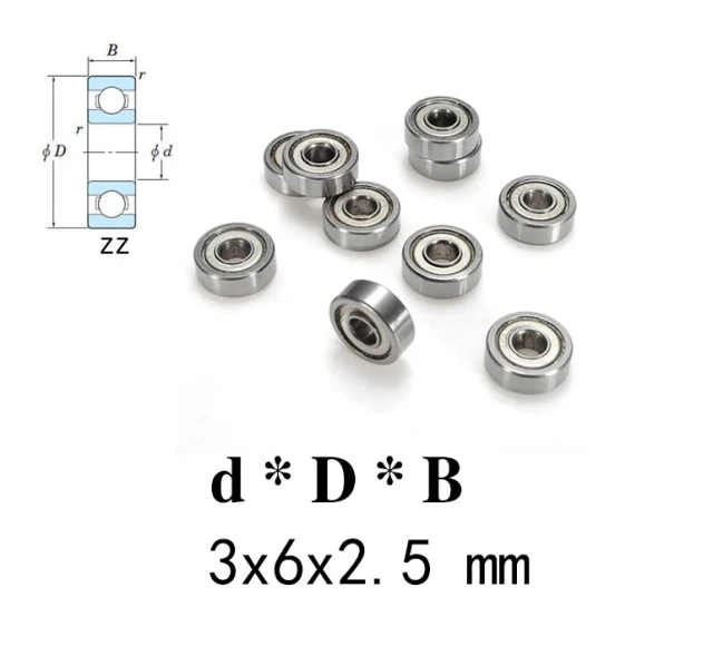 GT55 Racing Bearing 3x6x2.5mm (10PCS)