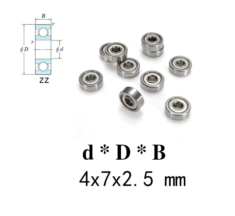 GT55 Racing Bearing 4x7x2.5mm (10PCS)