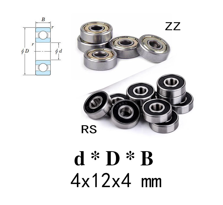 GT55 Racing Bearing 4x12x4mm (10PCS)