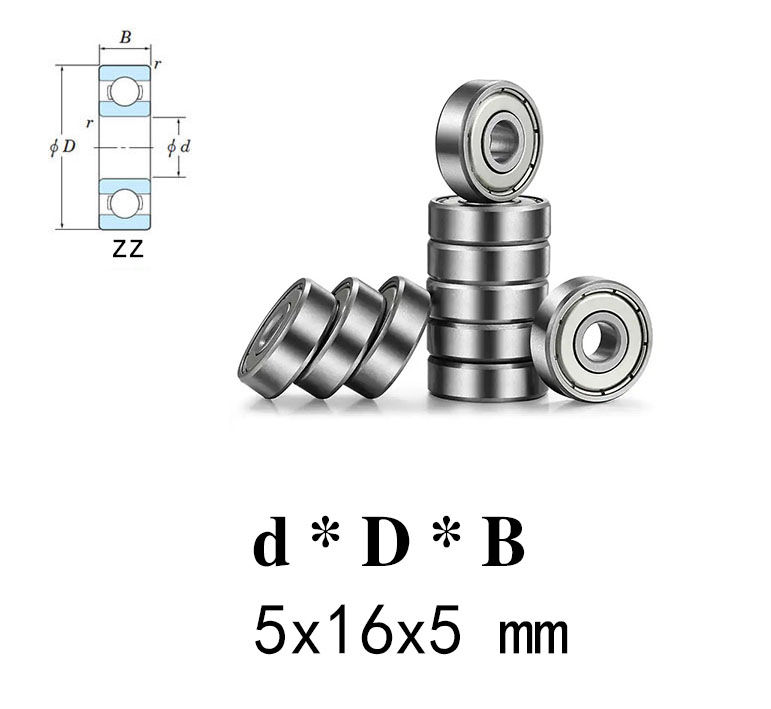 GT55 Racing Bearing 5x16x5mm (10PCS)