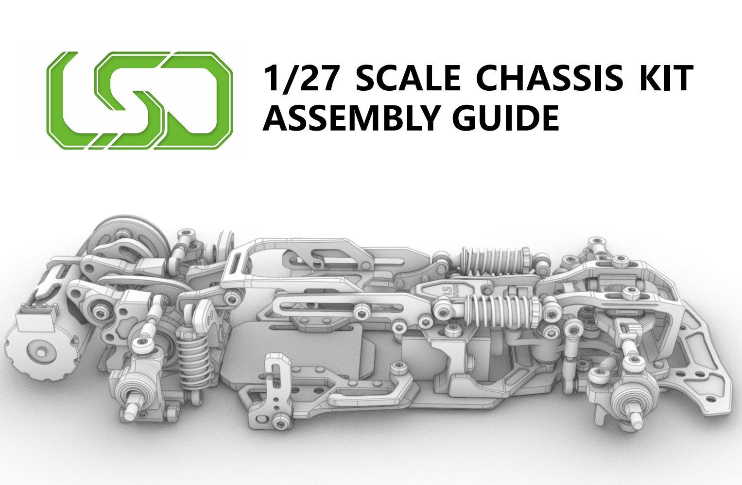 LS Studio NLSD 1/24 1/28 RWD Drift Car Chassis (without electrons)