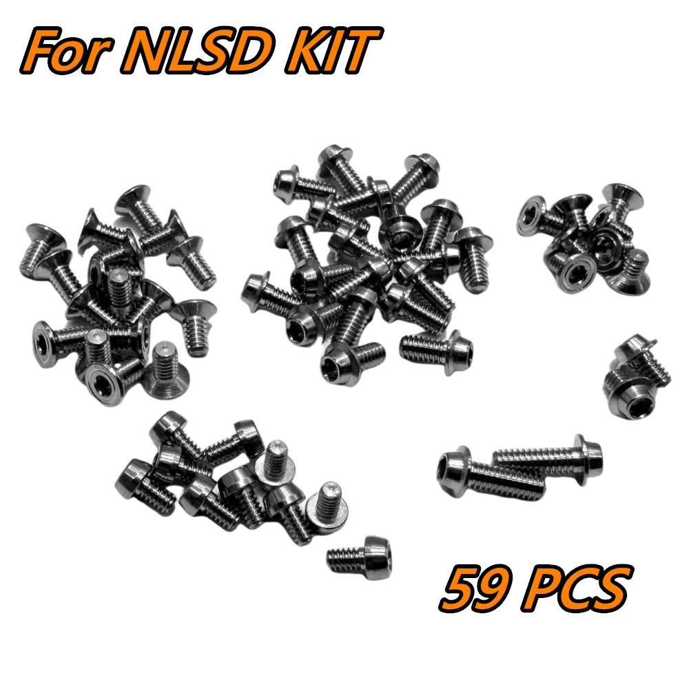 LS Studio TC4 TITANIUM M2 SCREWS SET For NLSD RWD Drift Car Chassis KIT