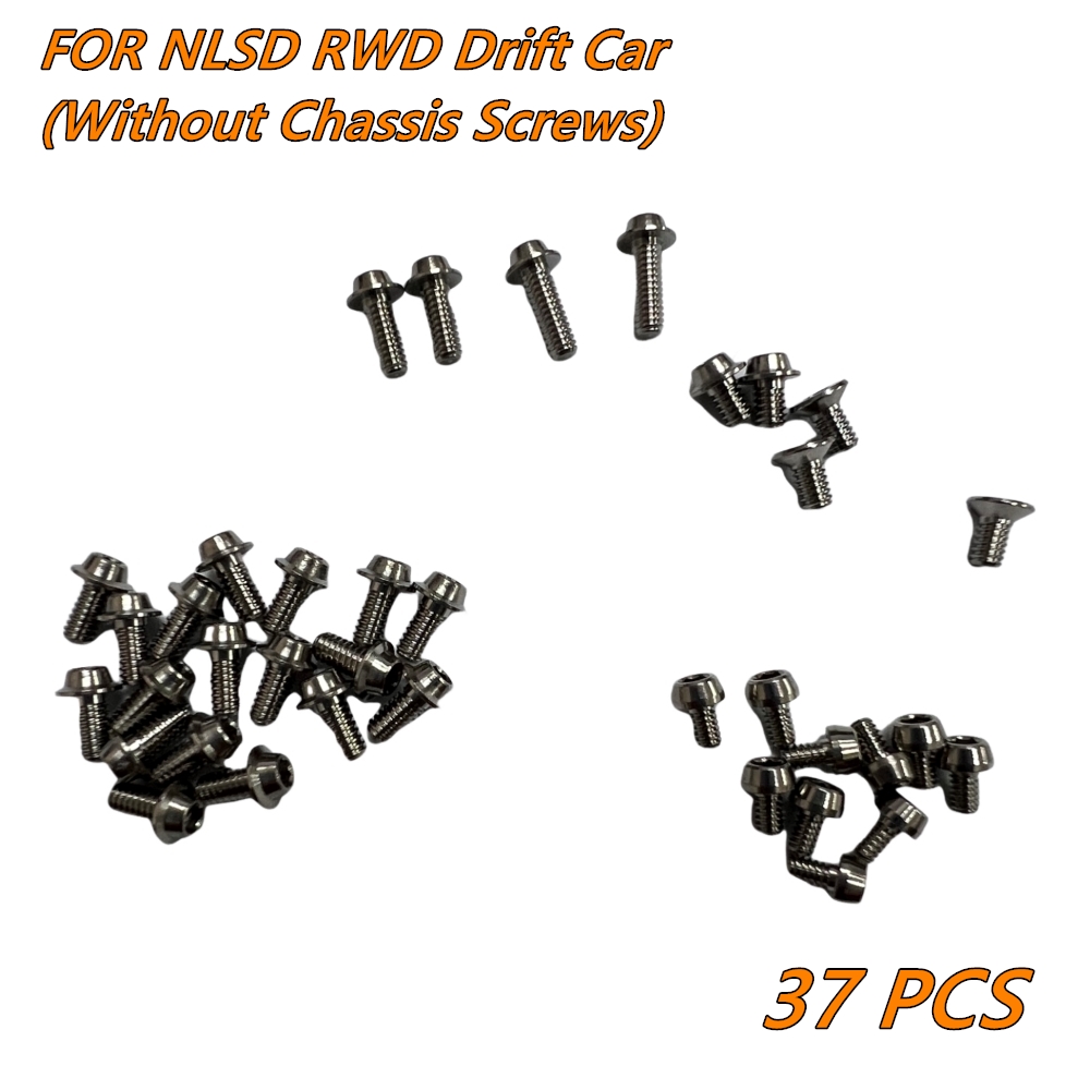 LS Studio TC4 TITANIUM M2 SCREWS SET FOR NLSD RWD Drift Car (Without ...